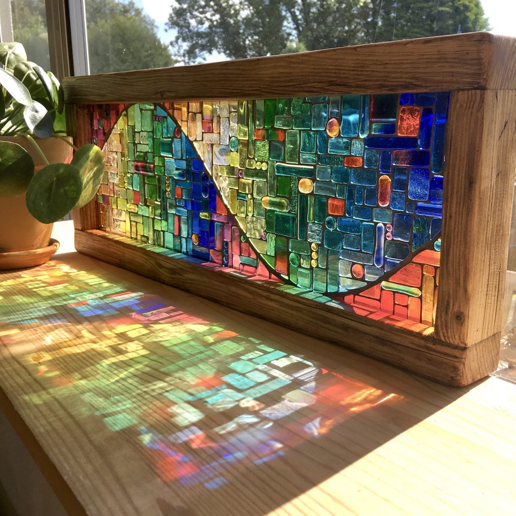 Framed Stained Glass Sculpture - Siobhan Allen