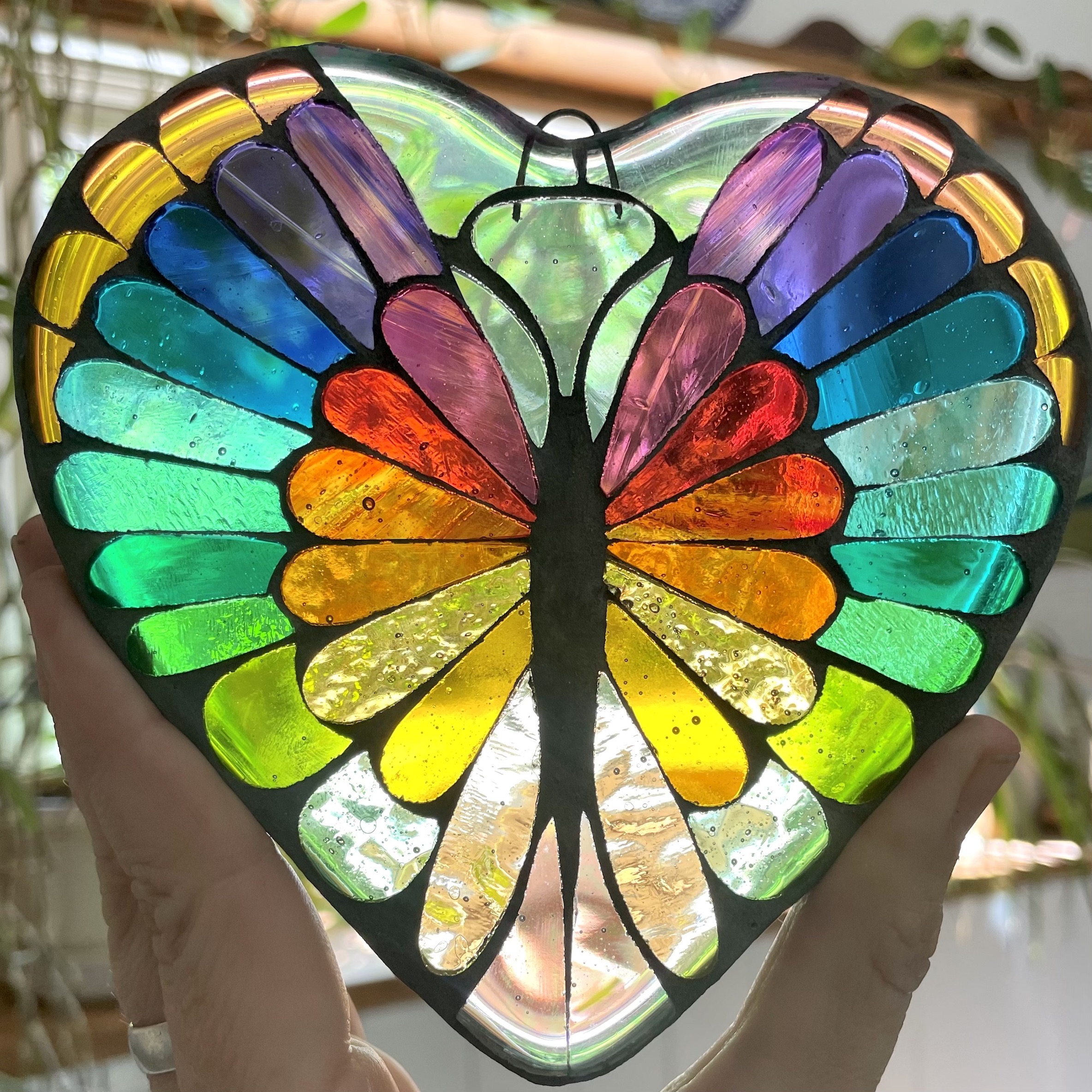 Stained Glass Mosaic Heart (ref 211) - Siobhan Allen